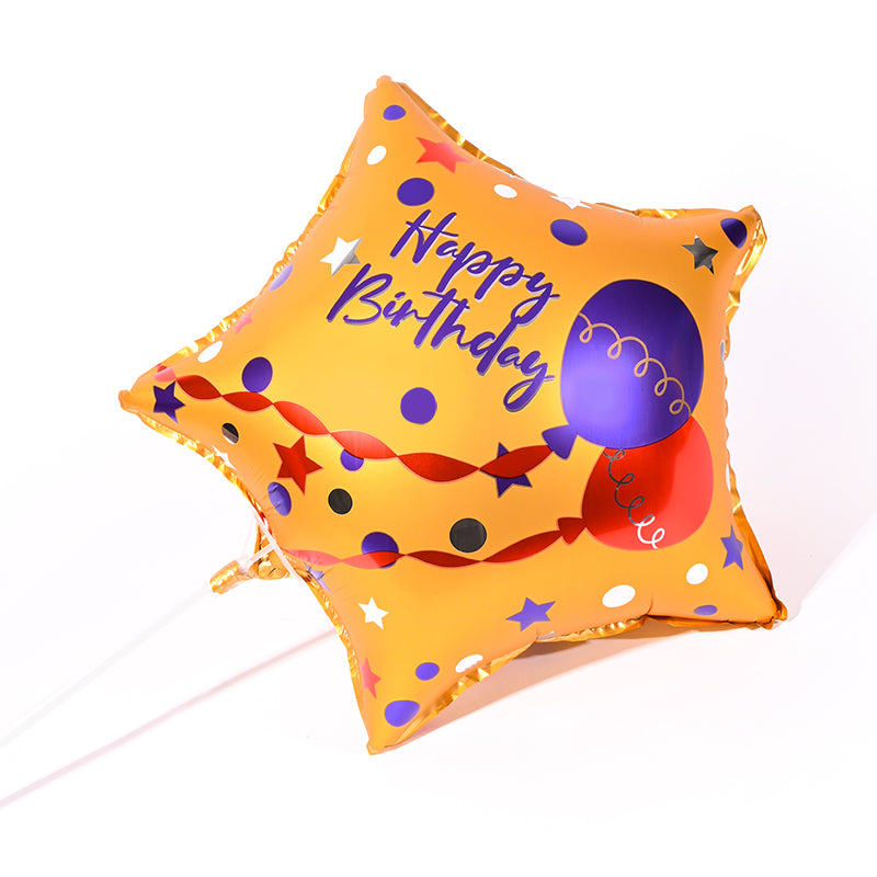 "Happy Birthday" Spotted Balloon | Same-Day Delivery SG
