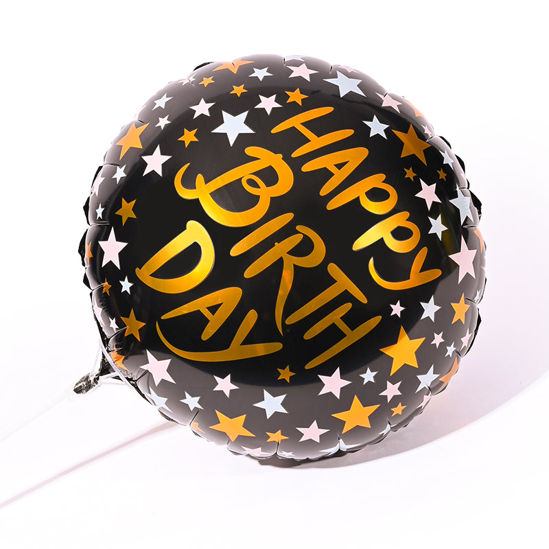 "Happy Birthday" Spotted Balloon